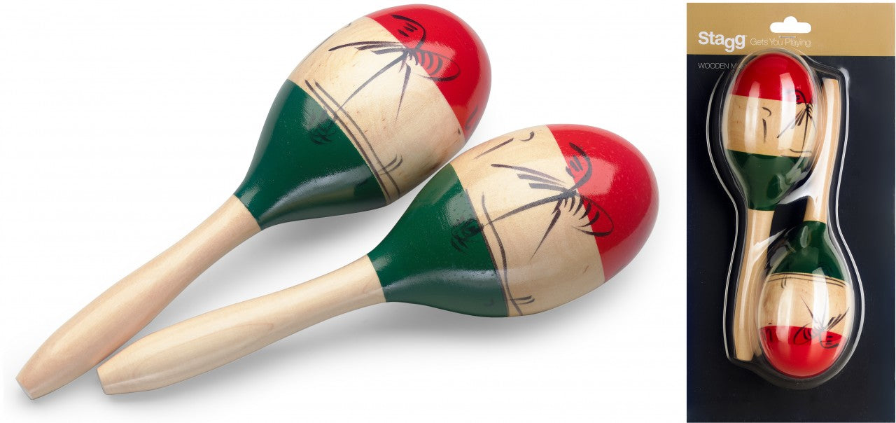 Stagg Pair of Oval Wooden Maracas 26cm - Mexican – Lisburn Music Centre ...
