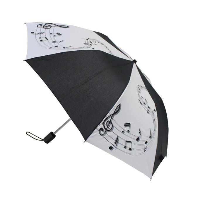 Music Notes Umbrella - Black and White – Lisburn Music Centre Shop