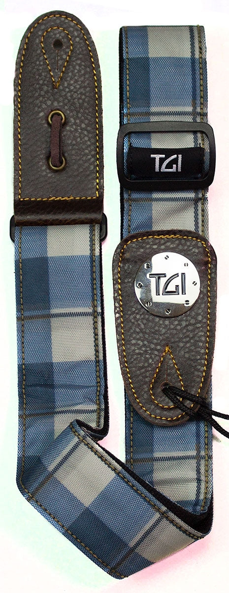 TGI Heavy Guitar Strap - Blue Check – Lisburn Music Centre Shop